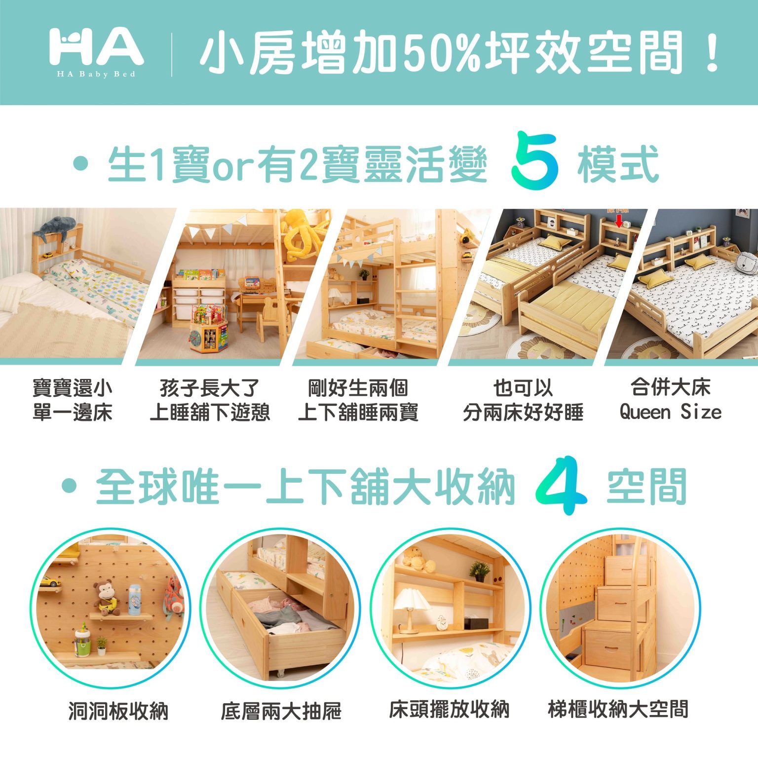 【兒童上下舖開箱】小時候的夢想！我們家終於也有上下舖了！HABABY收納型拼拼床！ - 媽媽我想嫁去台南！四口新生活